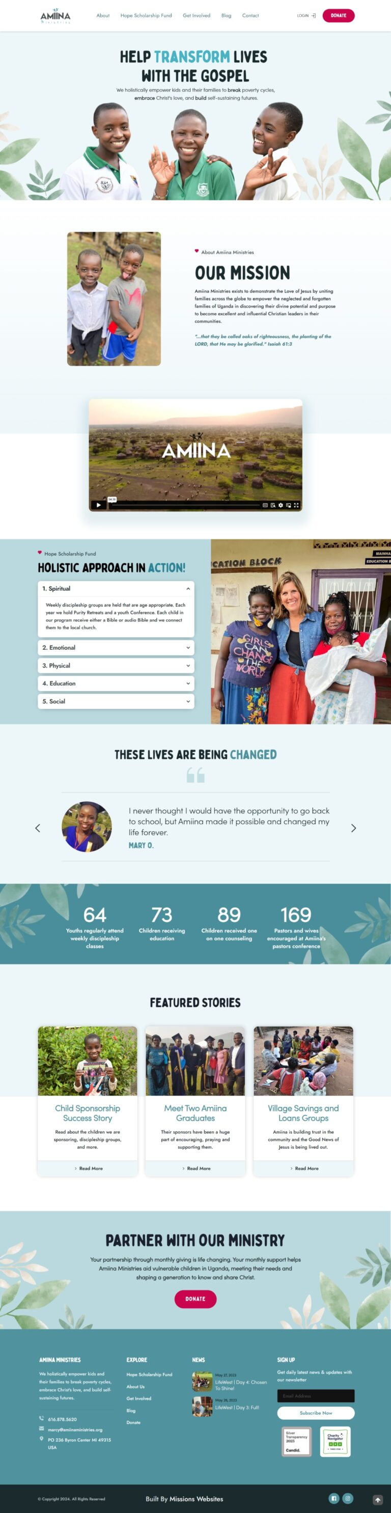 Missionary Web Design | Websites for Missionaries